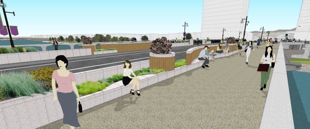 「宝塚大橋」新デザイン案発表 手塚治虫の作品パネル復元、ベンチや植栽も整備「景観楽しみ使い育てる橋」｜阪神｜神戸新聞NEXT