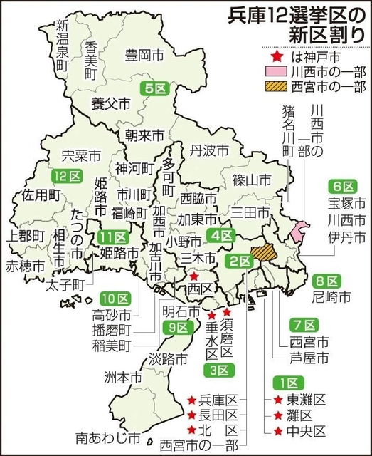 神戸新聞next|衆院選2017|兵庫のニュース|10選挙区で自民対希望 小選挙区構図ほぼ固まる